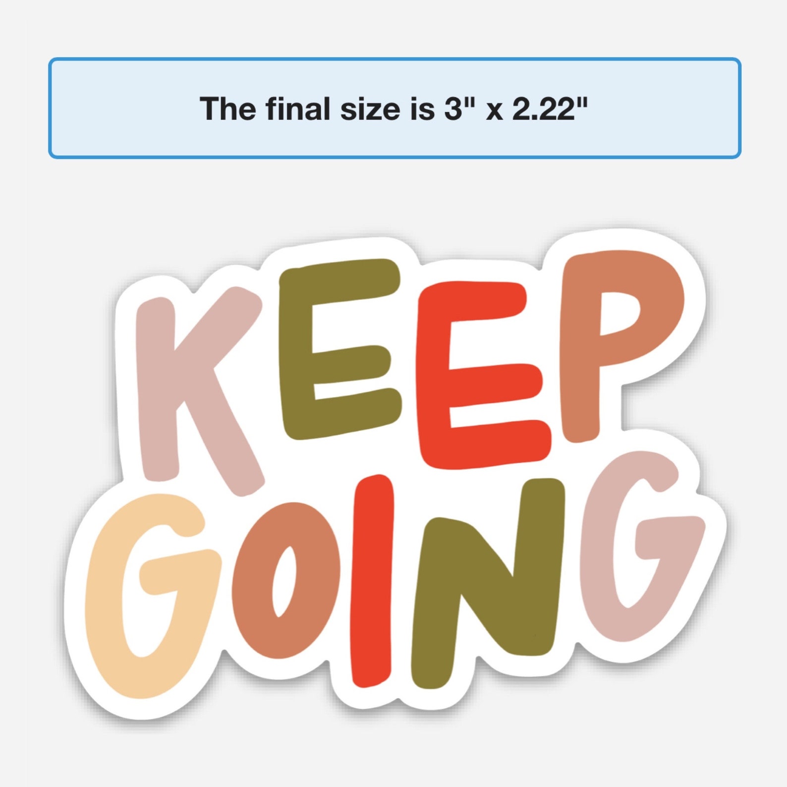 Keep Going Sticker Motivational & Inspirational Self Care - Etsy