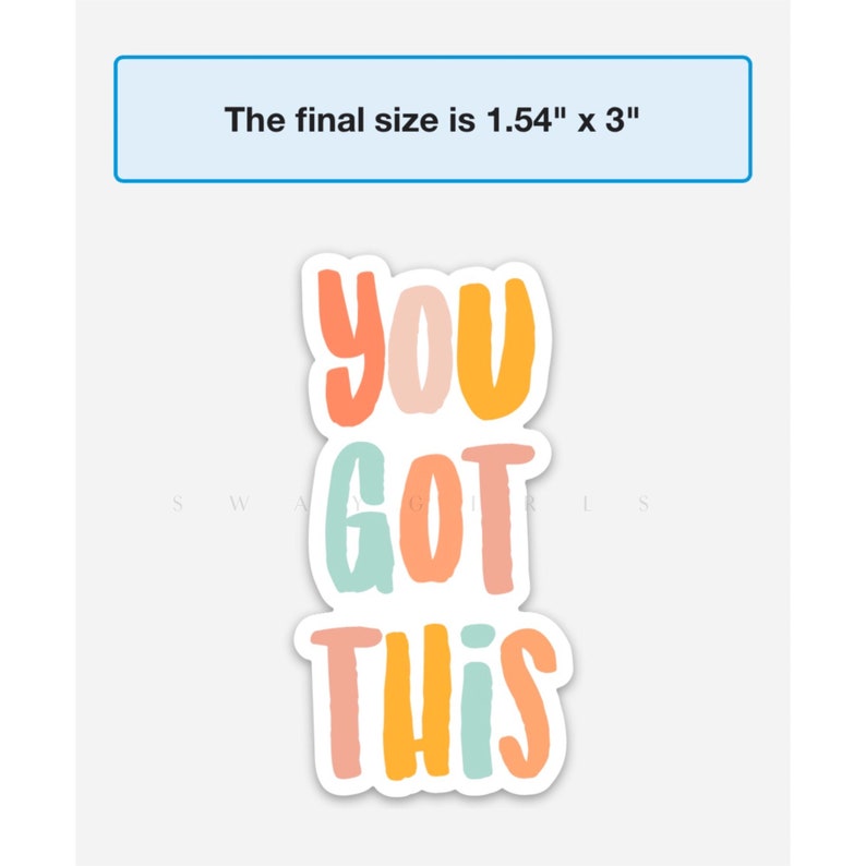 Inspirational Quote Stickers Waterproof Vinyl Decals You - Etsy