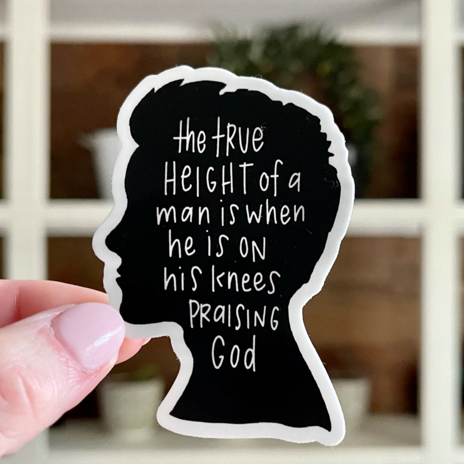 Christian Sticker for Him | Religious Quotes | Bible Verse Decals ...