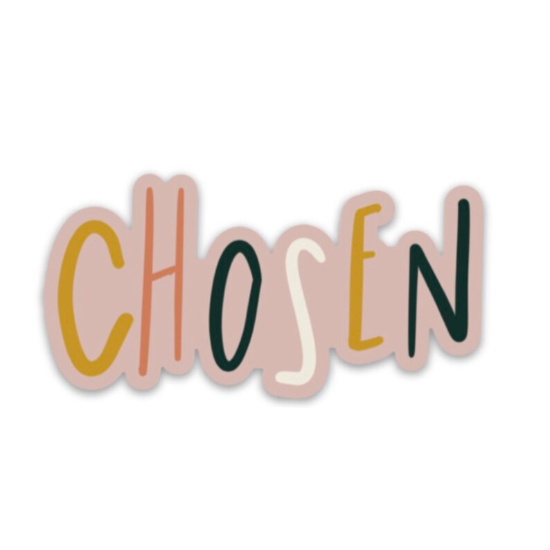 Chosen Sticker Religious Stickers God Stickers - Etsy