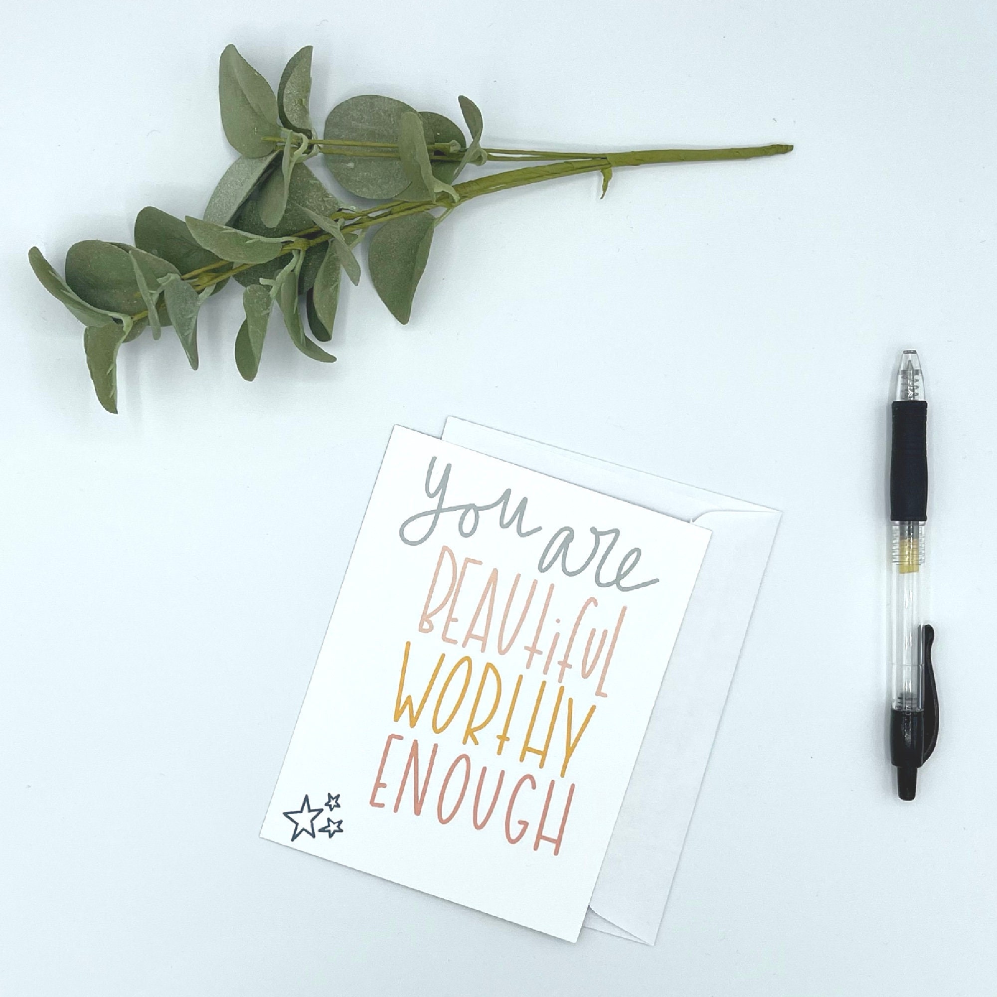 Inspirational greeting card set Encouraging quotes postcards | Etsy