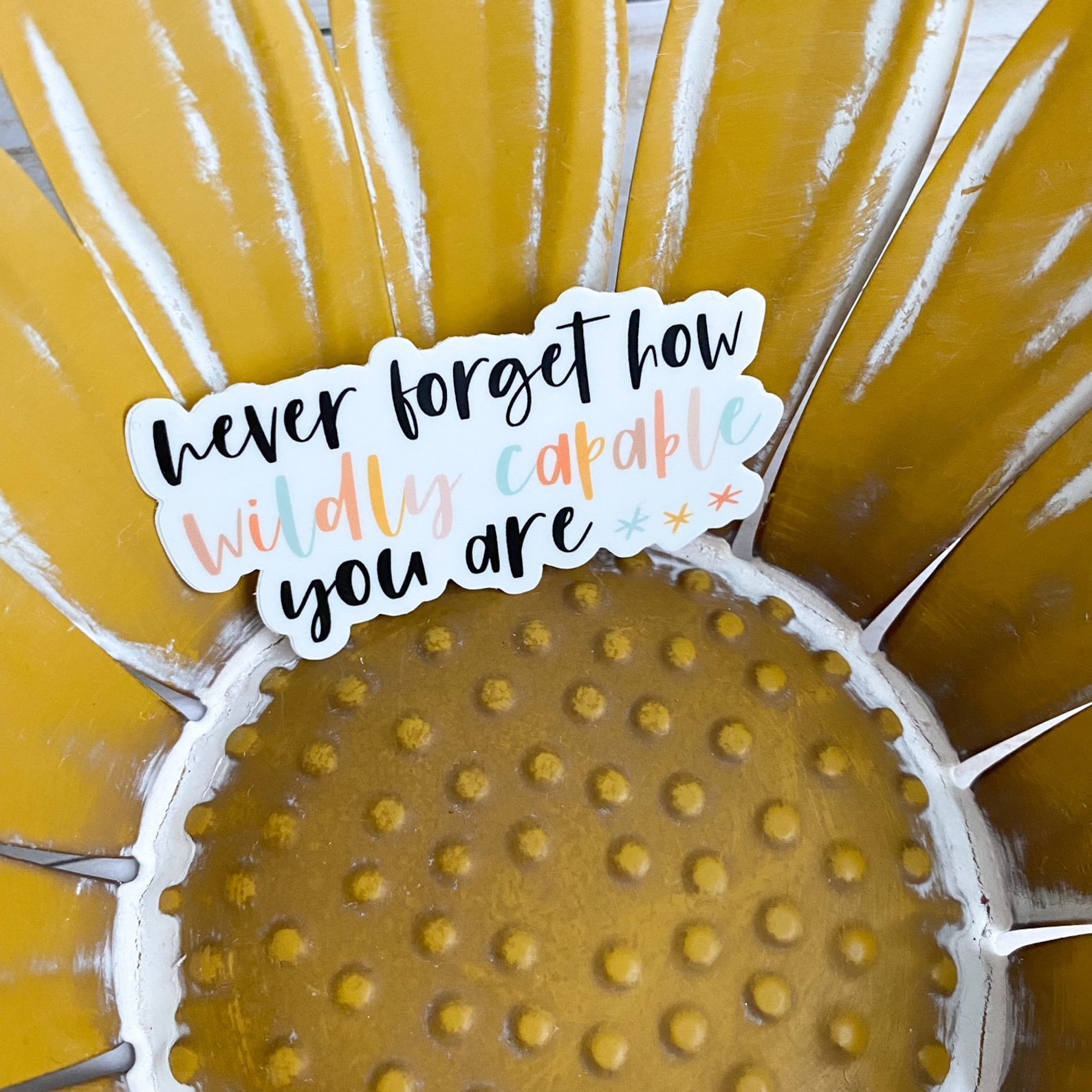 Sticker Quotes Inspirational Decals Waterproof Stickers Wildly Capable ...