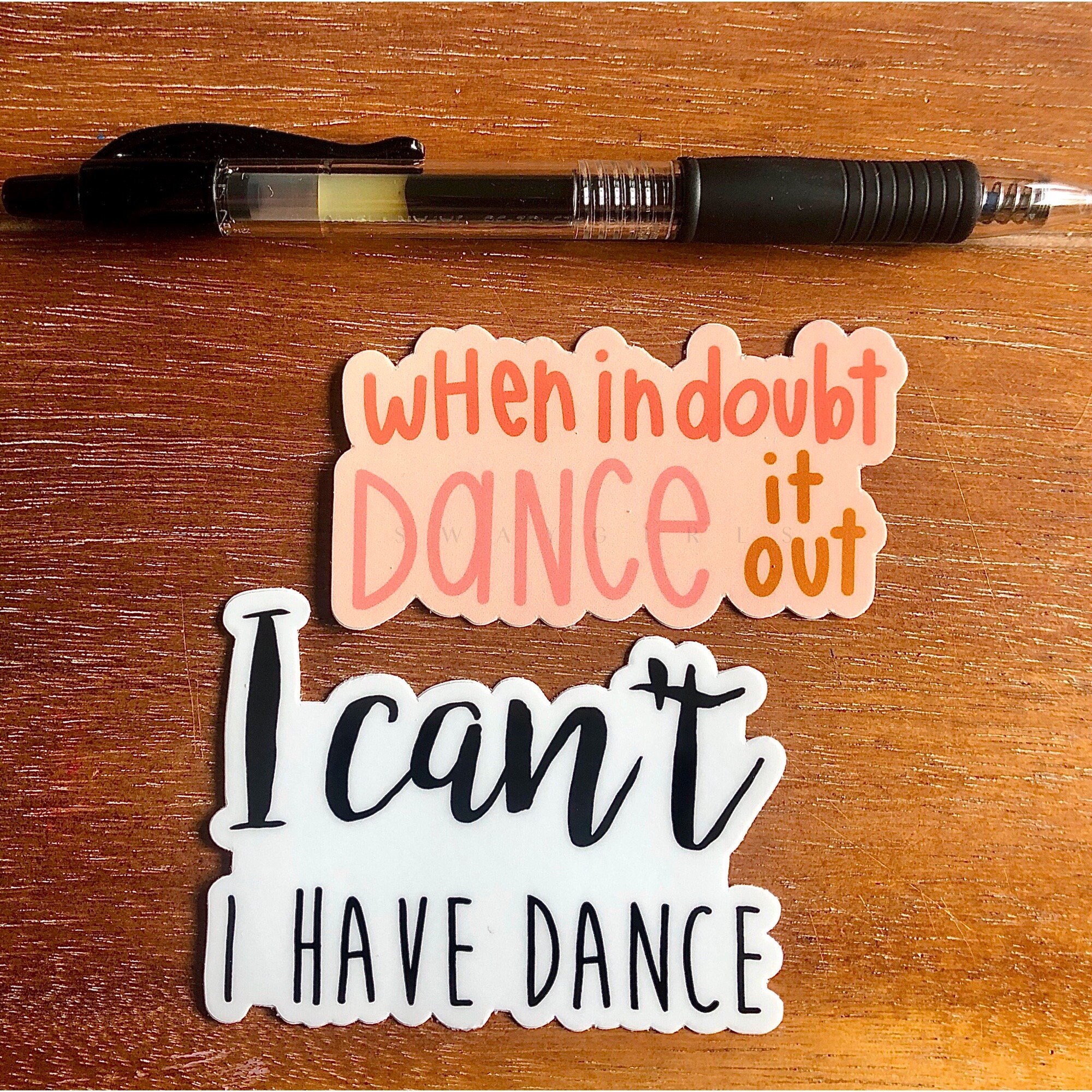 Dance Sticker Dancer Dance Team Decals Waterproof Vinyl - Etsy UK