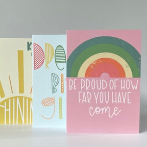 Inspirational Greeting Card Set | Encouraging Quotes Postcards | Set of ...
