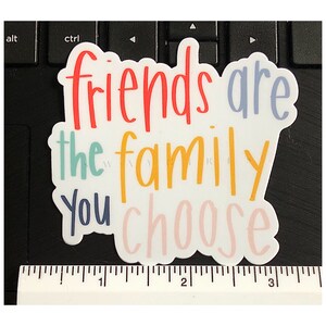 Friends & Family Stickers Sticker Quotes Waterproof Vinyl | Etsy