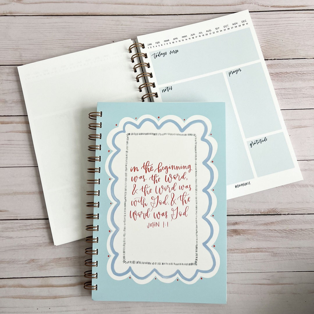 Bible Study Notepad | Bible Study Worksheet | Scripture Notebook ...