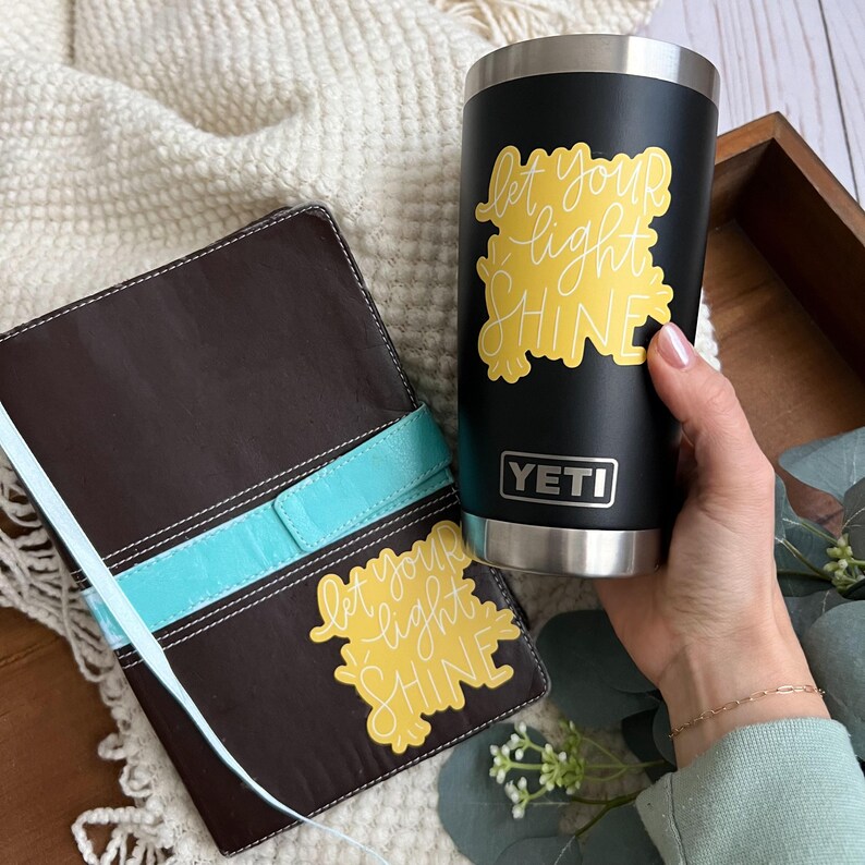 Let Your Light Shine Sticker: Waterproof Christian Decal - Etsy