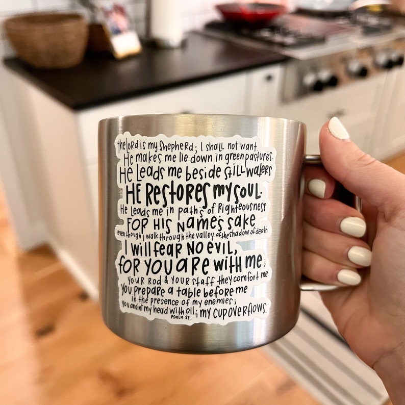 Psalm 23 Sticker Christian Stickers Religious Faith Decals - Etsy