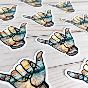 Hang Loose Sticker | Shaka Decal | Hawaii Stickers | Surf Decal - Etsy