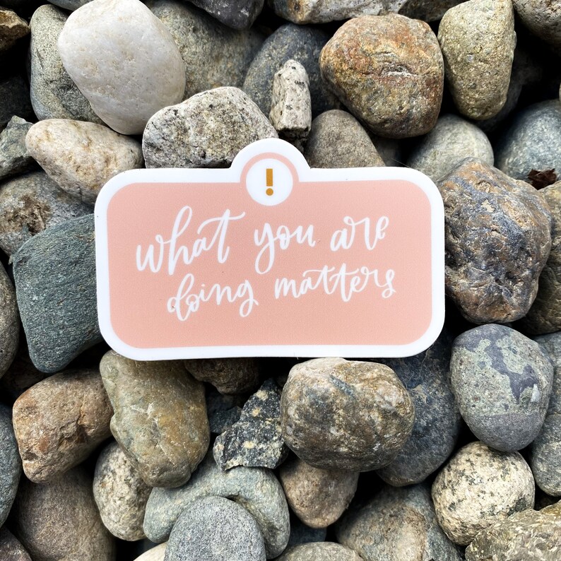 Inspirational Sticker Quotes Notification Sticker What You | Etsy