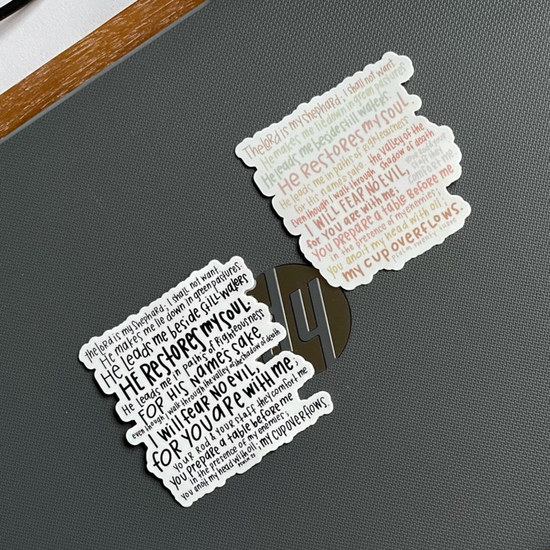 Psalm 23 Sticker Christian Stickers Religious Faith Decals - Etsy