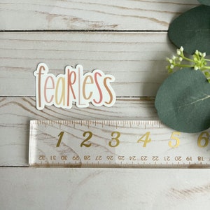 Fearless Sticker | No Fear Decal | Do Not Be Afraid Sticker - Etsy