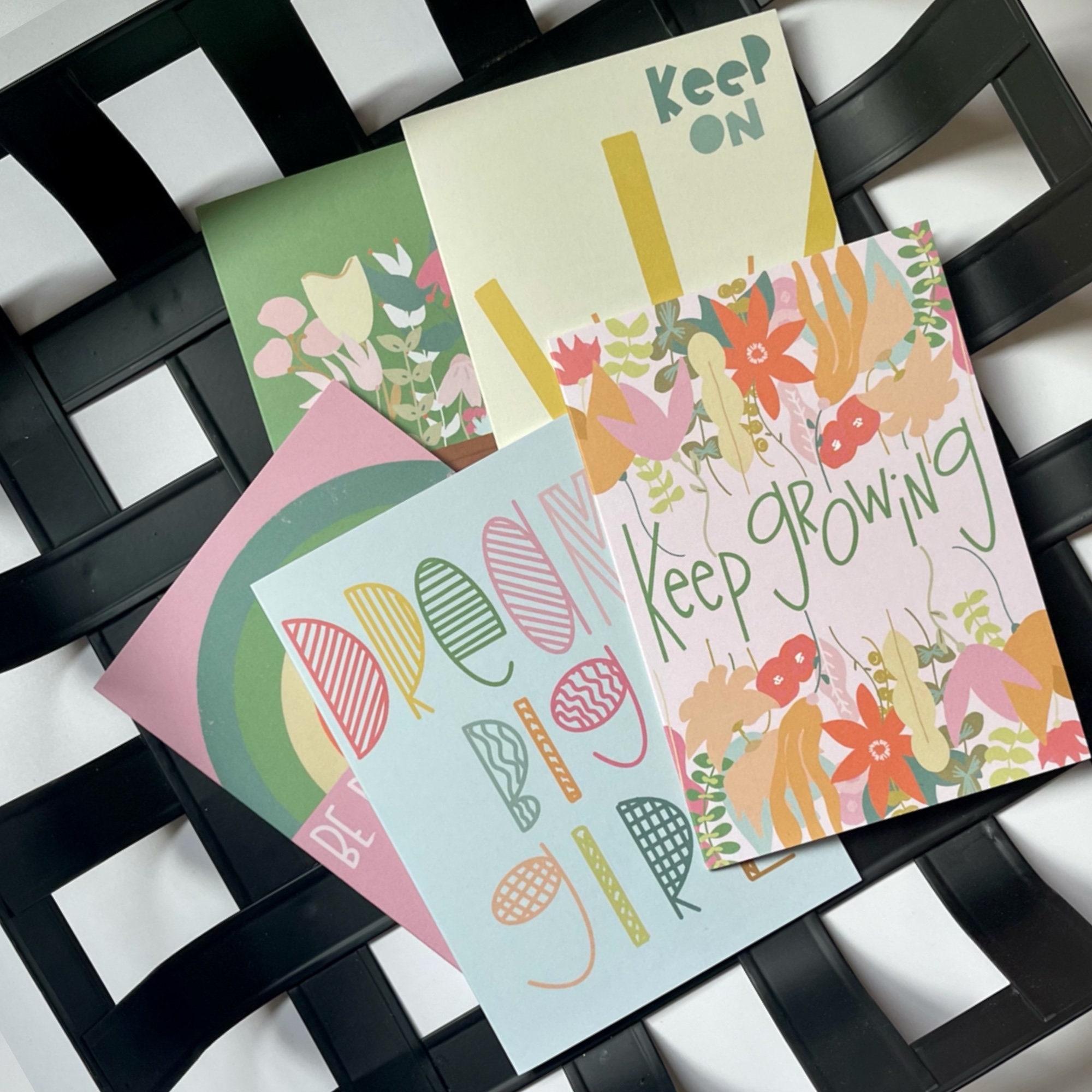 Inspirational Greeting Card Set | Encouraging Quotes Postcards | Set of ...
