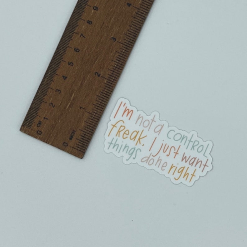 Sarcastic Stickers Funny Joke Stickers Control Freak Decal | Etsy