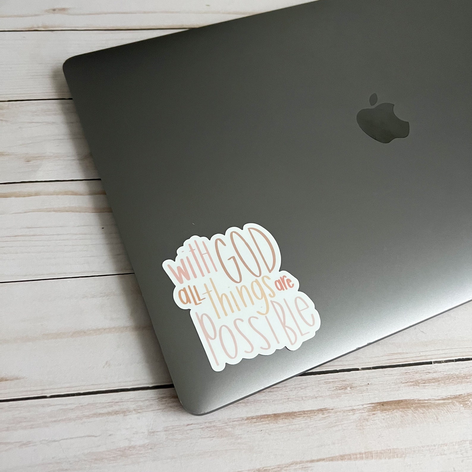 Christian Sticker With God All Things Are Possible Faith - Etsy