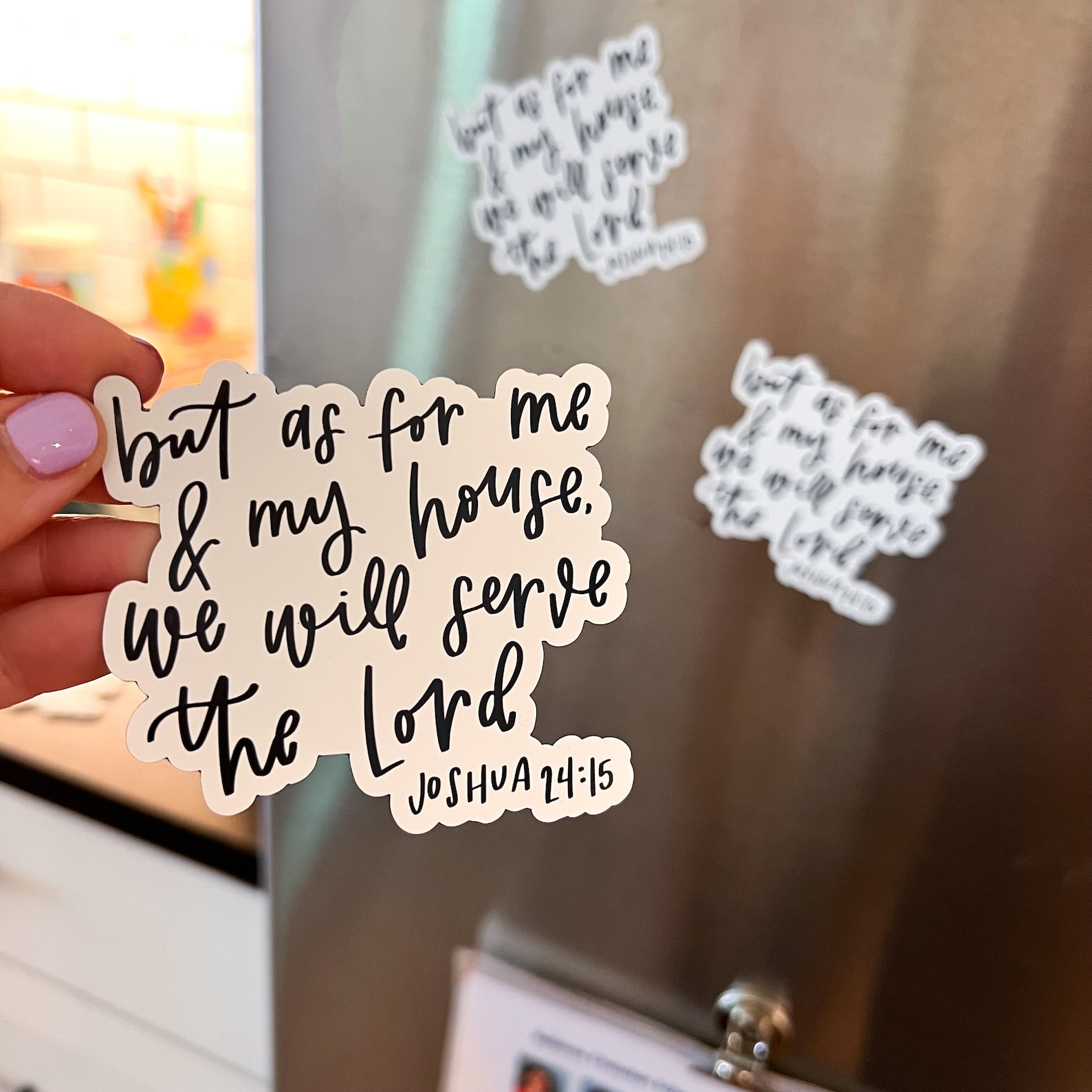 Bible Verse Magnet | Christian Fridge Magnet | but as for Me and My ...