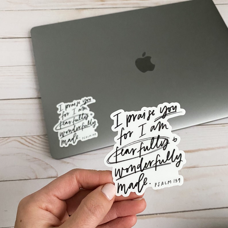 Christian Stickers Faith Stickers Psalm 139 Decal | Etsy
