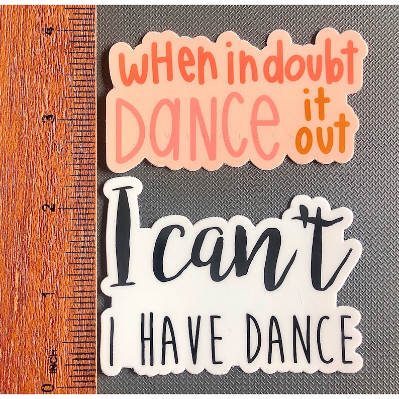Dance Sticker Dancer Dance Team Decals Waterproof Vinyl - Etsy
