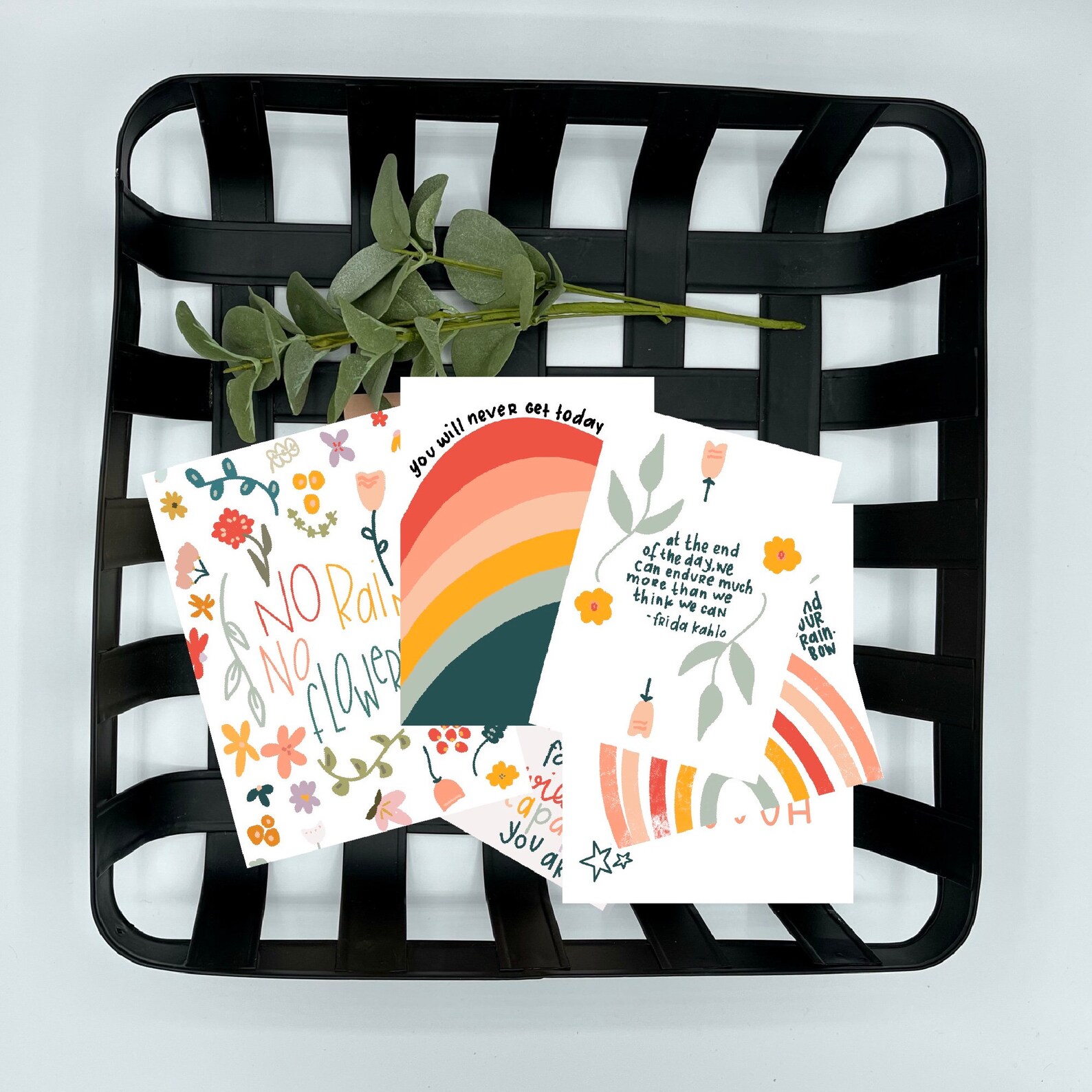 Inspirational Greeting Card Set | Encouraging Quotes Postcards | Set of ...