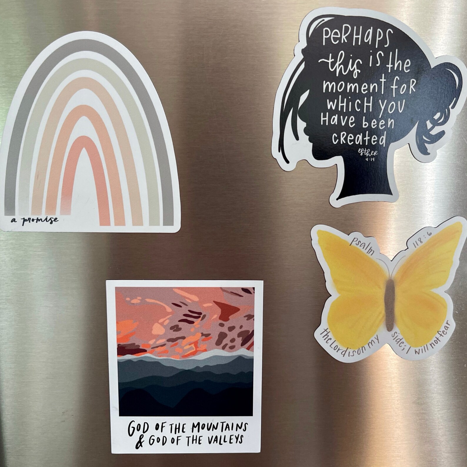 Religious Magnets | Christian Magnets | Bible Verse About Fear - Etsy