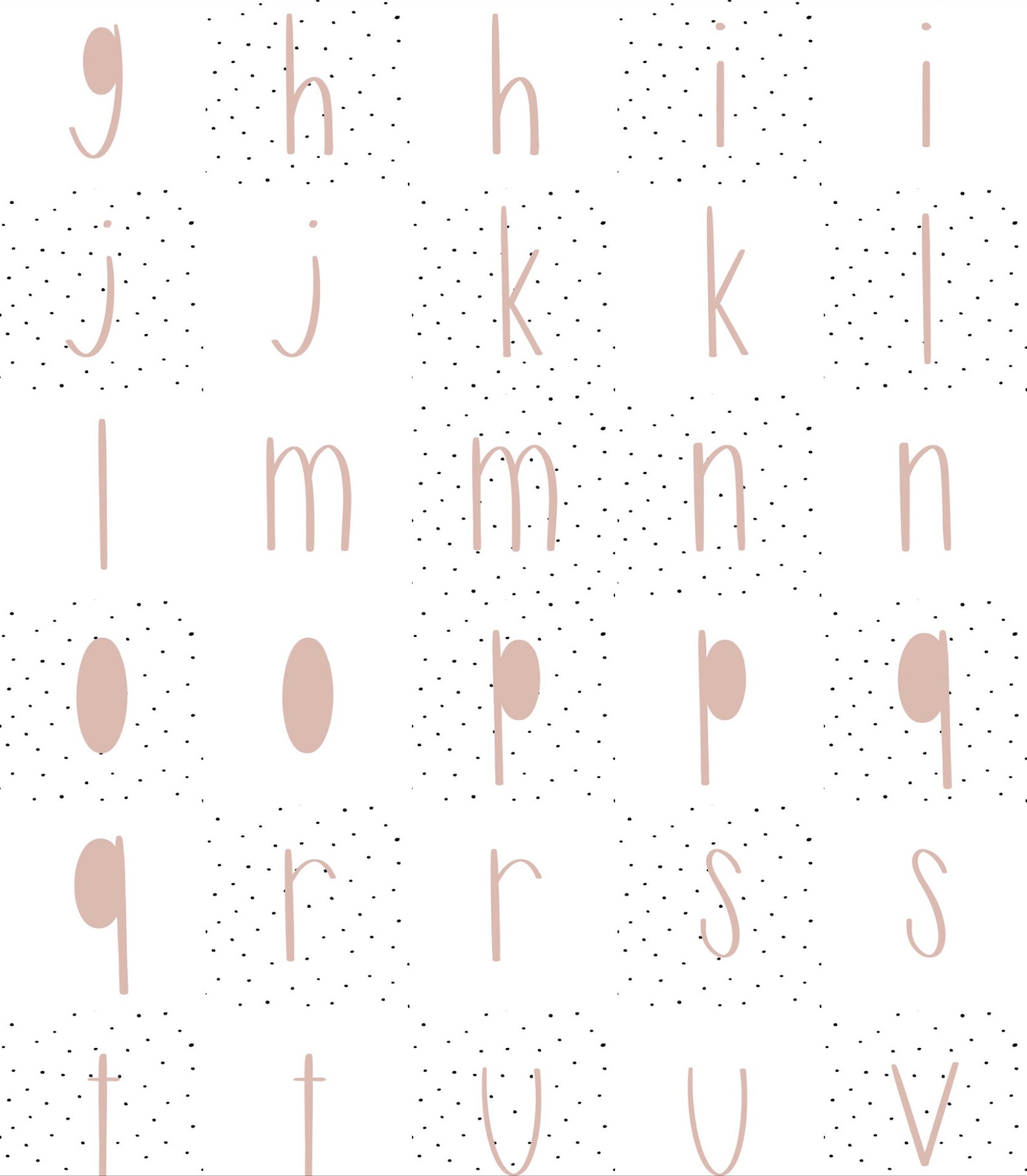 Nursery Printable Wall Art Set of 52 Letters Alphabet | Etsy