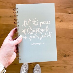 Spiral Notebooks Soft Cover Journal Faith Notebook Peace - Etsy