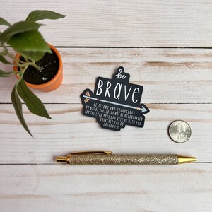 Christian Stickers | Faith Decals | Religious Art | Be Brave - Etsy