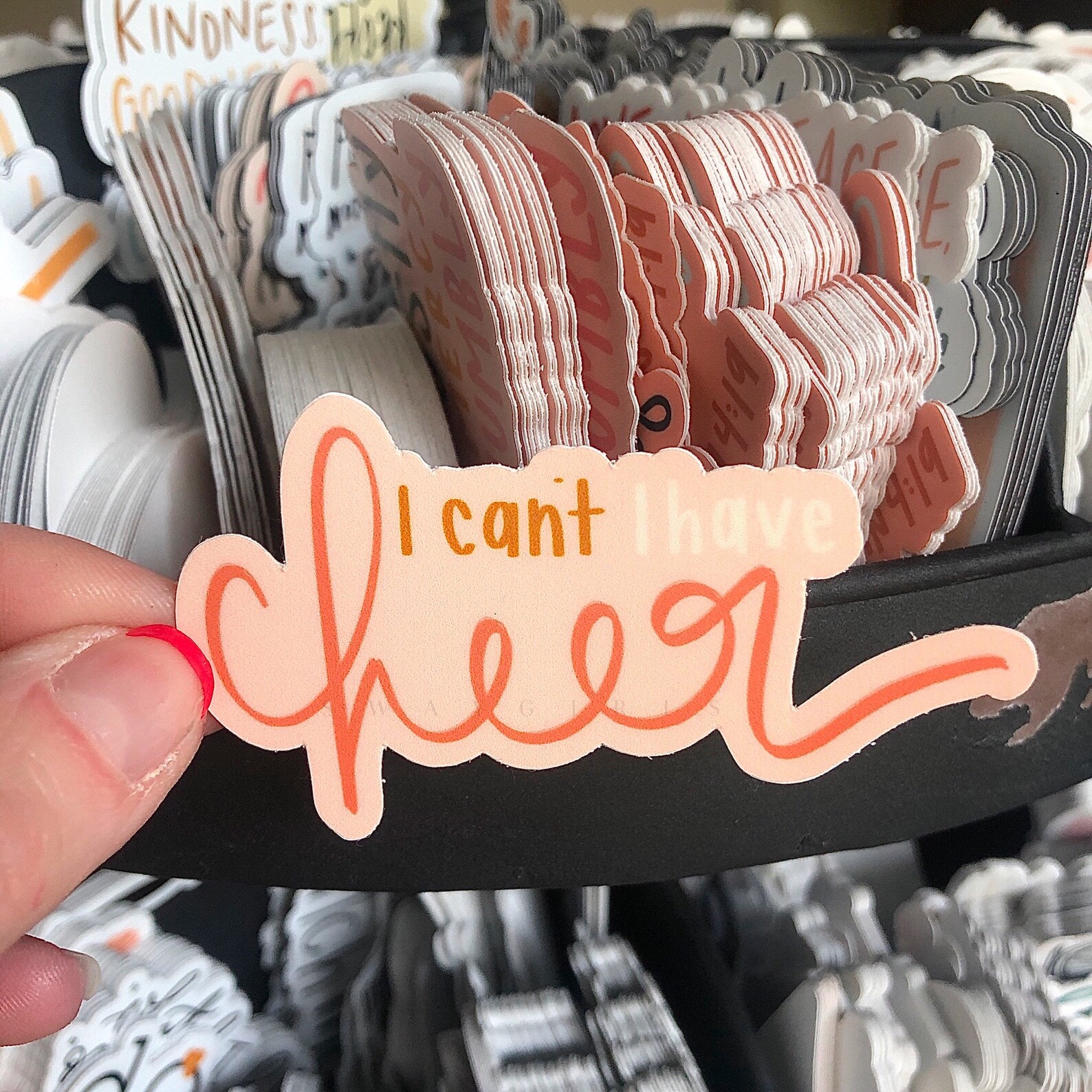 Cheer sticker Cheerleader decal Waterproof vinyl | Etsy