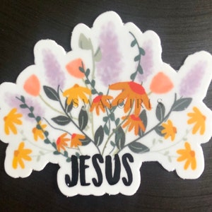 Jesus Sticker Christian Faith Stickers Waterproof Vinyl - Etsy