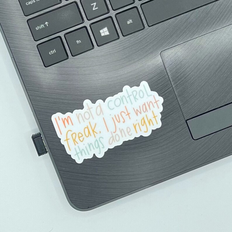 Sarcastic Stickers Funny Joke Stickers Control Freak Decal | Etsy