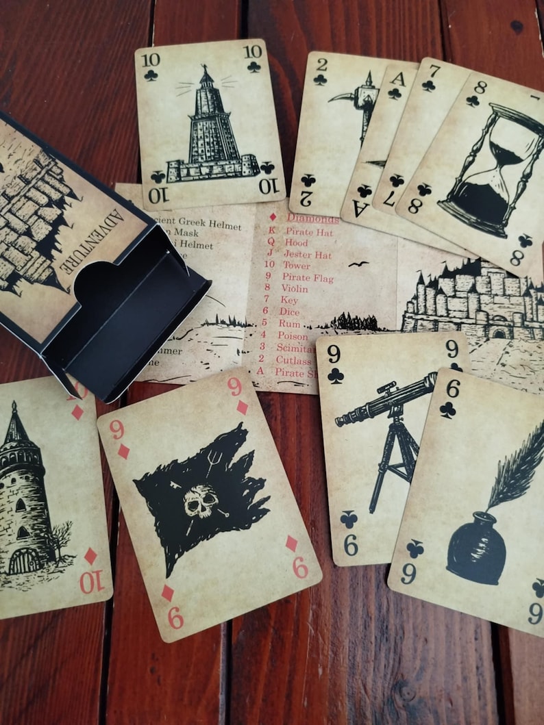 Adventure Playing Cards - Etsy