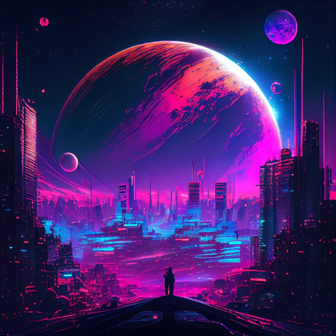 Cyber City Digital Print | Futuristic Ai-art| Ai-generated | Cyberpunk ...