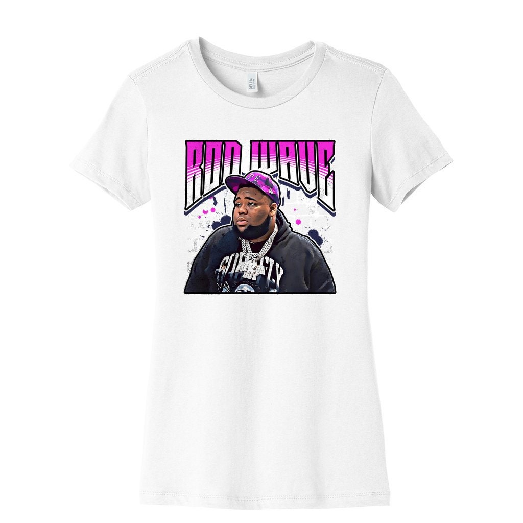 Rod Wave Shirt Women's Slim Fit Tee With Rod Wave Graphic Design A ...