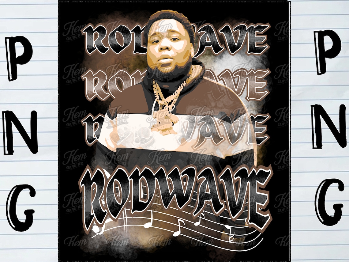 Rod Wave Png | Fan Art | Downloadable Design - Etsy
