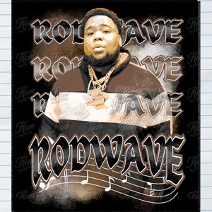 Rod Wave Png | Fan Art | Downloadable Design - Etsy