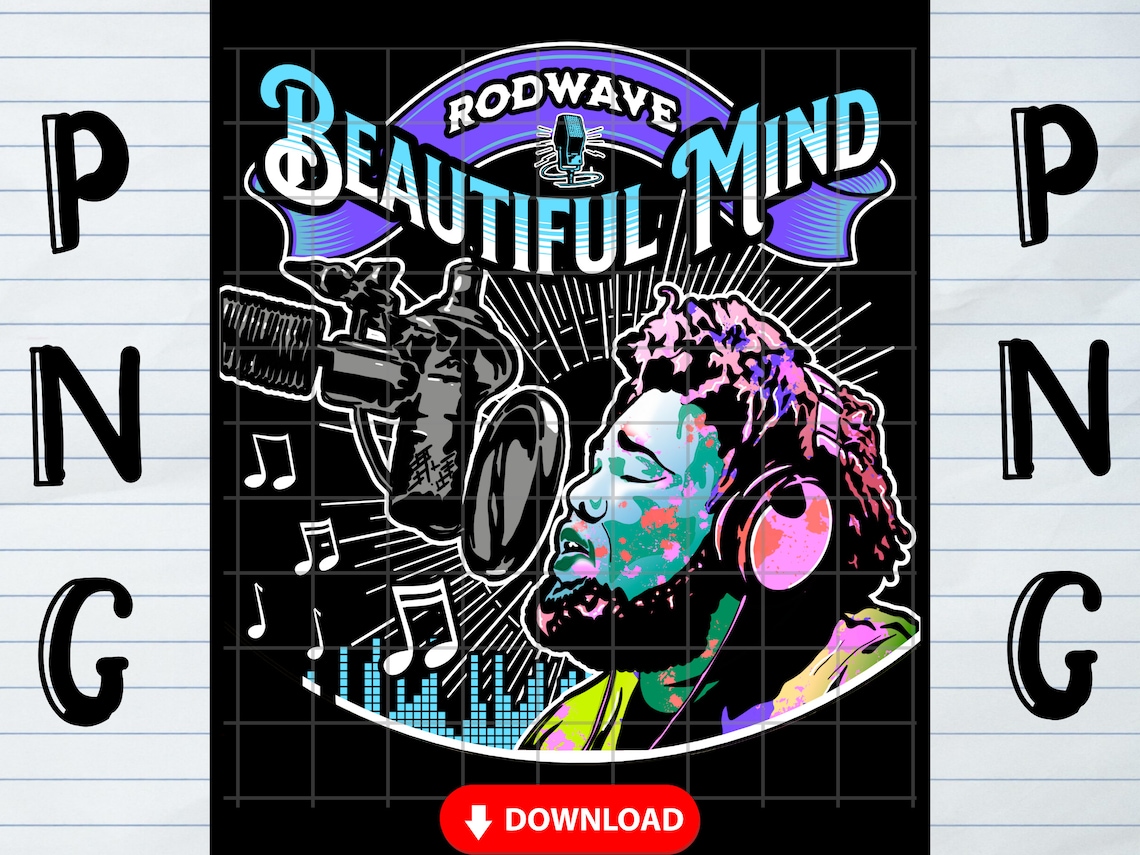 Rod Wave Fan Art, Rod Wave Png, Instant Download, Rod Wave Sublimation ...