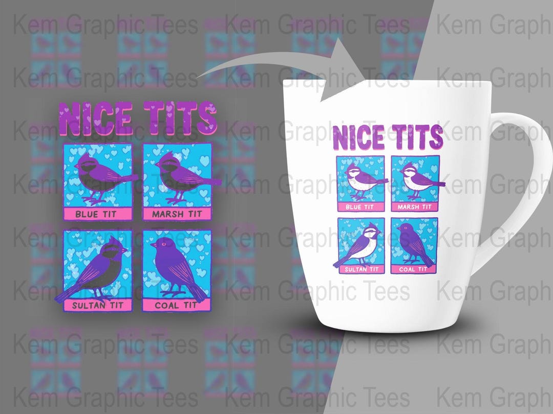 Funny Bird Art Print, Cute Titmouse Poster, Humorous Wall Decor, Bird ...