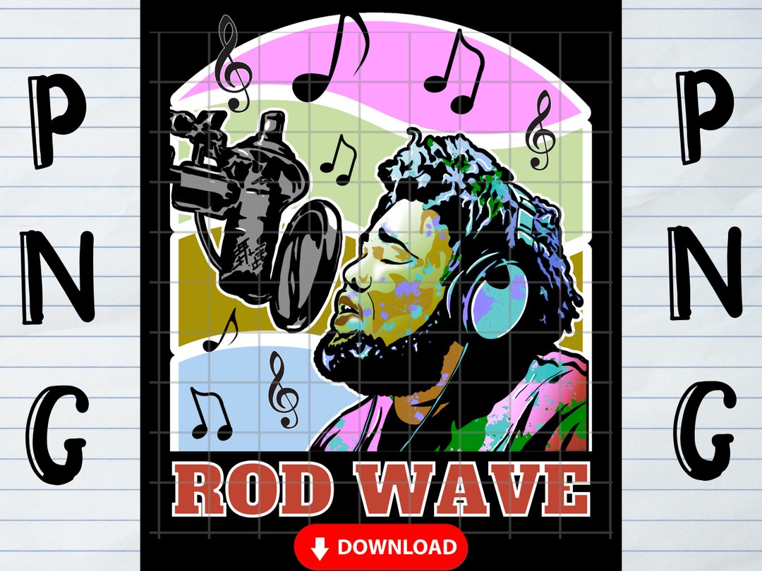 Rod Wave Png, Rod Wave Fan Art, Road Wave Downloadable, Rod Wave Png ...