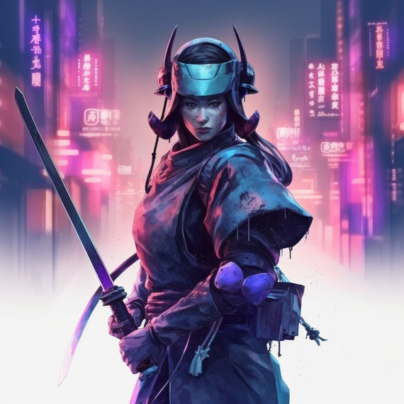 Futuristic Samurai Art