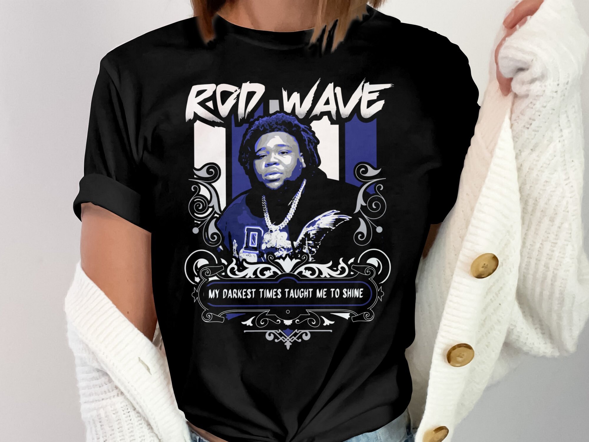 Rod Wave Shirt | Retro Rod Wave T-shirt | Hip Hop Tee | for Men and ...