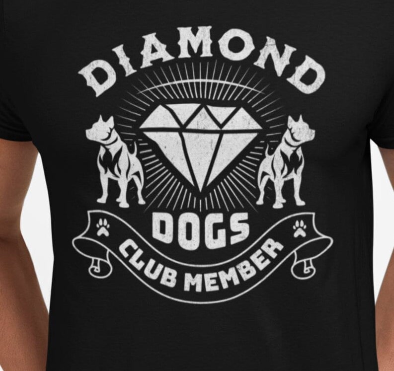 Camisa Diamond Dogs / Regalo vintage divertido del equipo de - Etsy España