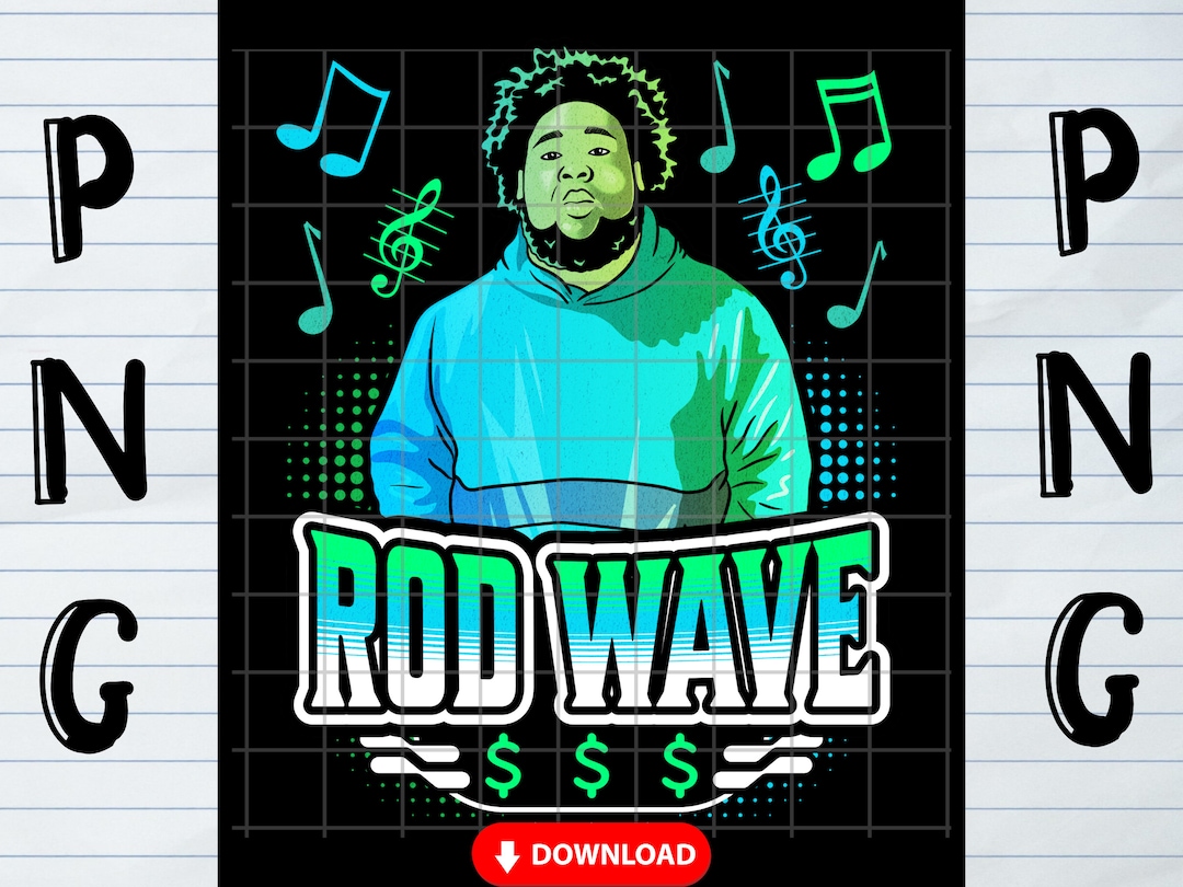 Rod Wave Png, Rod Wave Retro Style Png, Instant Download, Rod Wave ...
