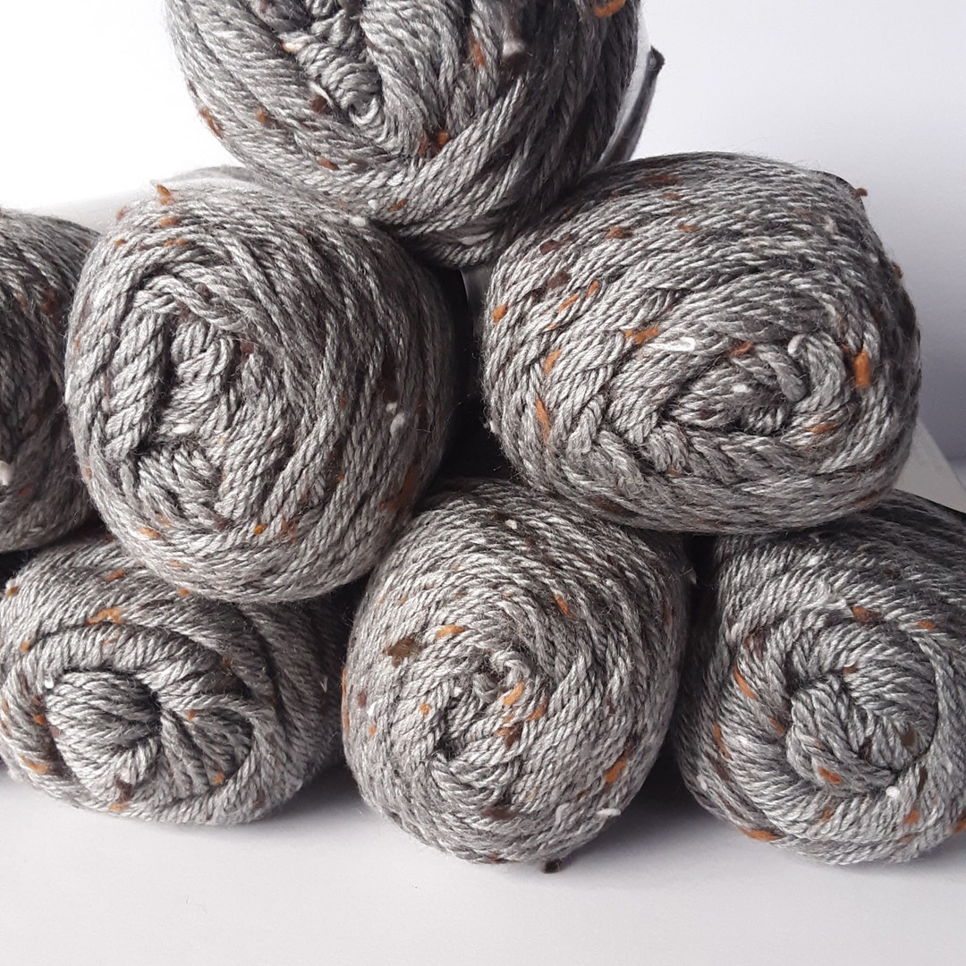 Caron Simply Soft Tweeds Yarn: Grey Heather Acrylic, 5 Oz - Etsy