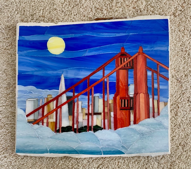 Golden Gate Bridge Mosaic | Etsy