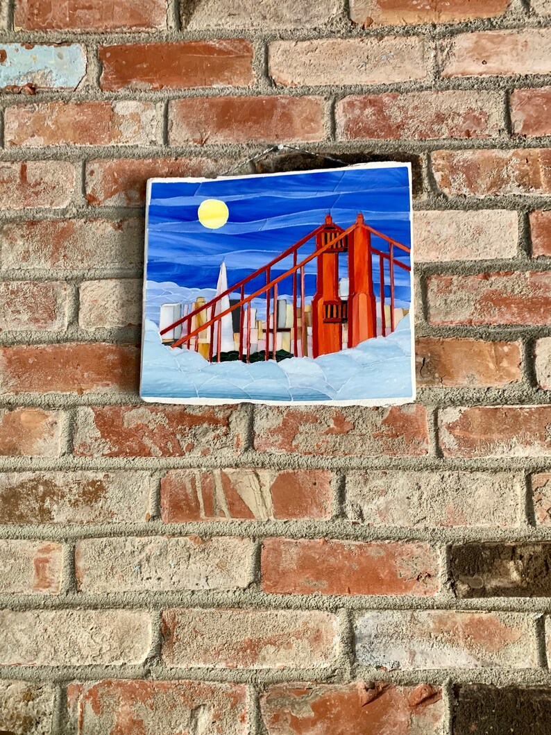 Golden Gate Bridge Mosaic | Etsy
