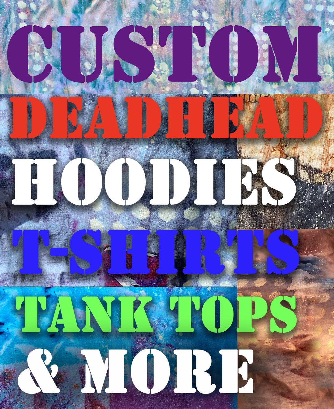 Custom Grateful Deadhead Hoodies T-shirts Tanks & More! - Etsy