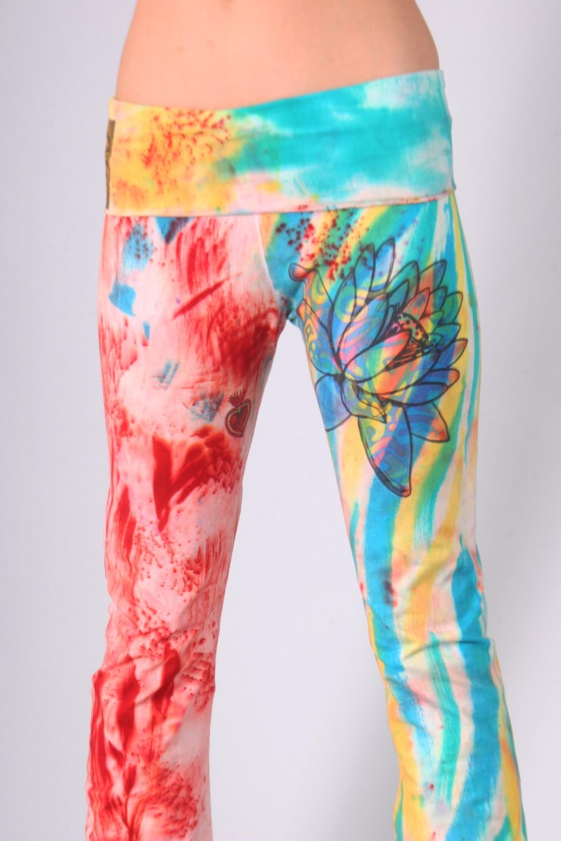 Lotus Yoga Pants | Etsy