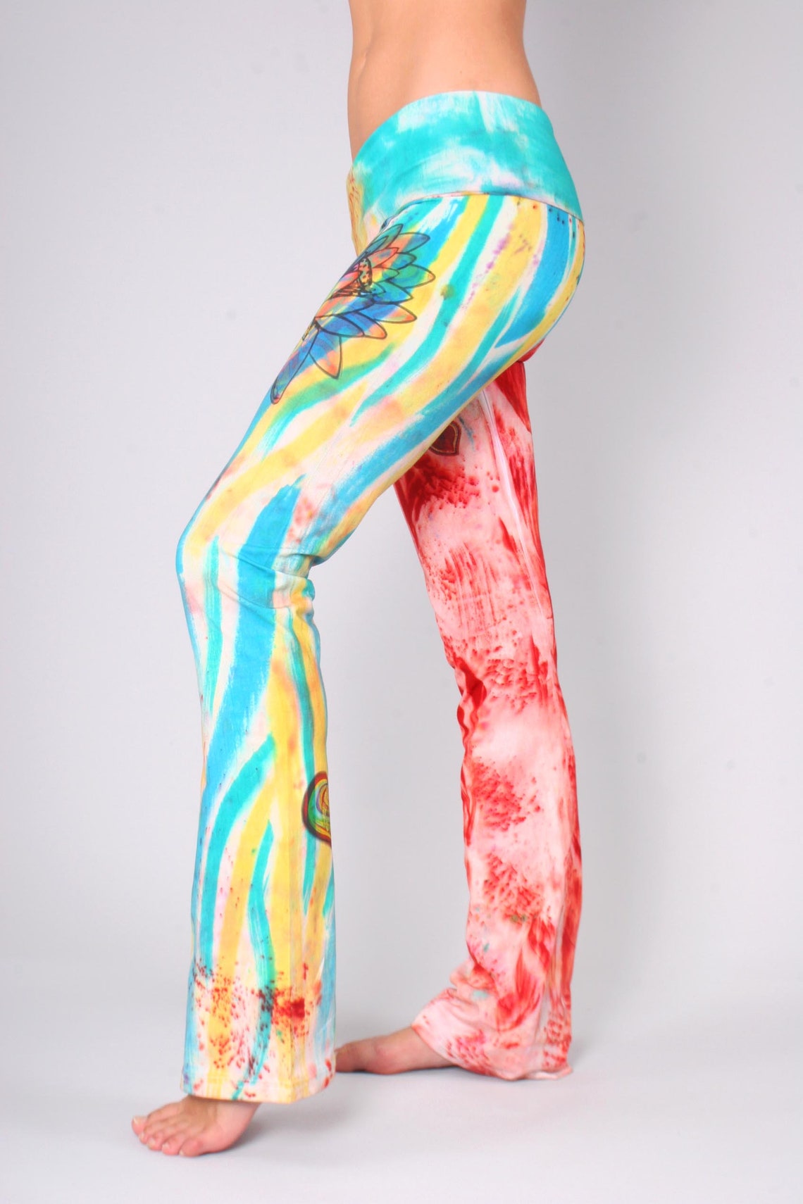 Lotus Yoga Pants | Etsy