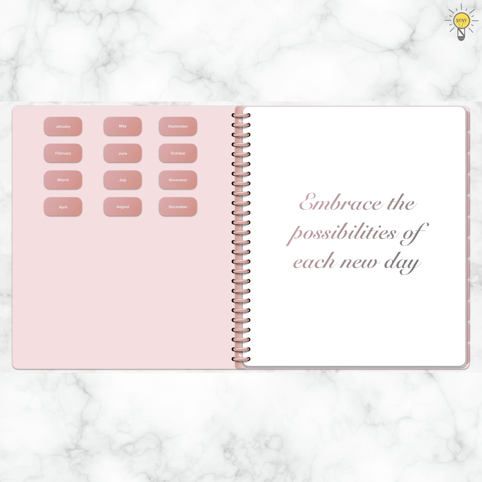 Digital Binder Rings, Coils, PNG SVG Goodnotes, for Planners Books ...