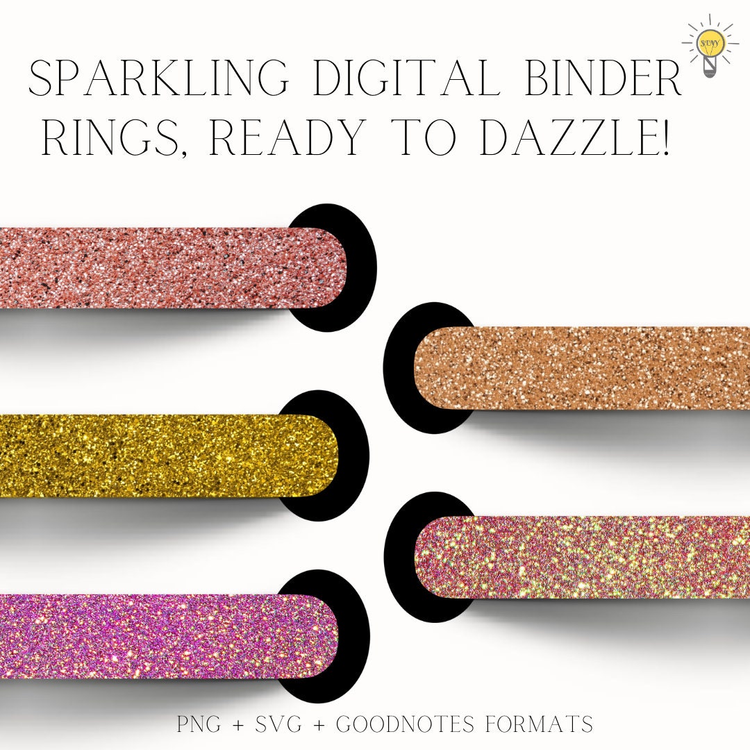 Binder Rings for Digital Planner Book Agendas, New Style (for Personal ...